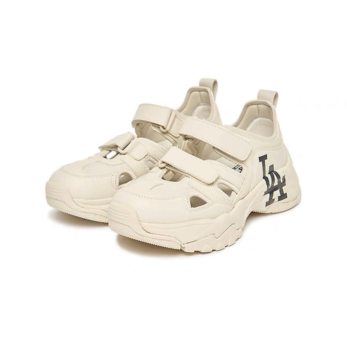 ZhuoDrow Women's Whisper Closed Toe Sport Sandals (White-LA, 6, adult, women, numeric_6, numeric, us_footwear_size_system, medium)