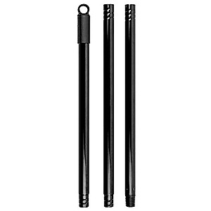 Casabella Basics 2-Piece Angled Broom and Dustpan Set, 44" Angled Broom with Long Handle and Dustpan, Silver/Green