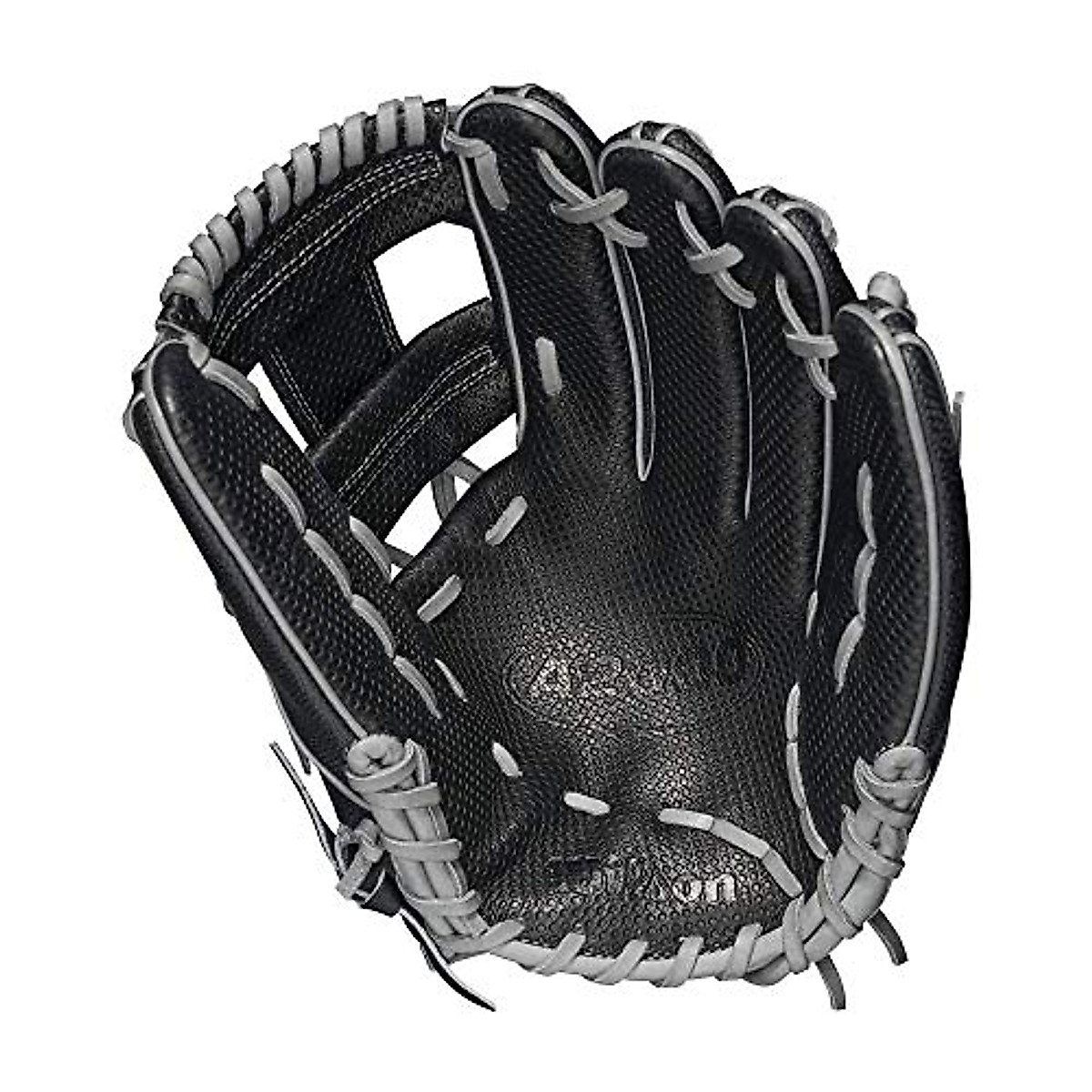 WILSON A2000 Spin Control Fastpitch H12 w/SuperSkin (Infield) - Right Hand Throw,12",Black, large, WBW10022112