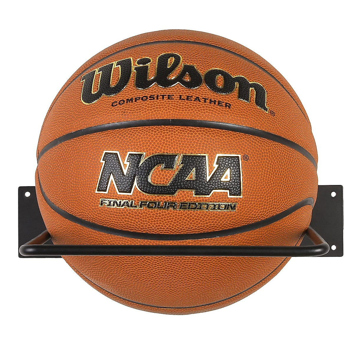 MyGift Industrial Black Metal Wire Wall Mounted Large Stability Ball Storage Rack, Yoga Studio and Home or Commercial Gym Exercise Equipment Organizer