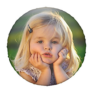 Custom Spare Tire Cover 17 Inch Personalized Text Image Wheel Covers Waterproof Universal Tire Protectors Cover for Jeep Wrangler Travel Trailers Camper RV SUV Truck