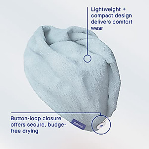 AQUIS Hair Wrap Hair-Drying Tool, Water-Wicking, Ultra-Absorbent Recycled Microfiber