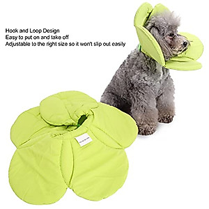 JOROBURO Pet Recovery Collar, Lightweight Sunflower Shape Cute Dog Elizabeth Collar, Adjustable Soft Cat Cone Collar Pet Sponge Neck Collars for Dogs and Cats (M)