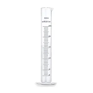 HOBBYIN 250 ML Hydrometer Test Jar, Measuring Cylinder,Test Homebrewed Beer, Wine, Mead, Cider,Easy to Use & Read