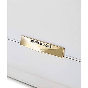 MICHAEL Michael Kors Jade Large Gusset Shoulder Optic White One Size