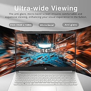 HP 14" FHD IPS-Type Lightweight Laptop, AMD Ryzen 3-3250U, 16GB RAM, 256GB PCIe SSD, AMD Radeon Graphics, True Vision HD Camera, Wi-Fi 5, Bluetooth, Win 11, Silver, 32GB USB Card