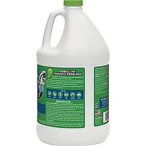Green Gobbler Drain Clog Remover | Toilet Clog Remover | Dissolve Hair & Organic Materials from Clogged Toilets, Sinks and Drains | Drain Cleaner and Opener, 128 oz