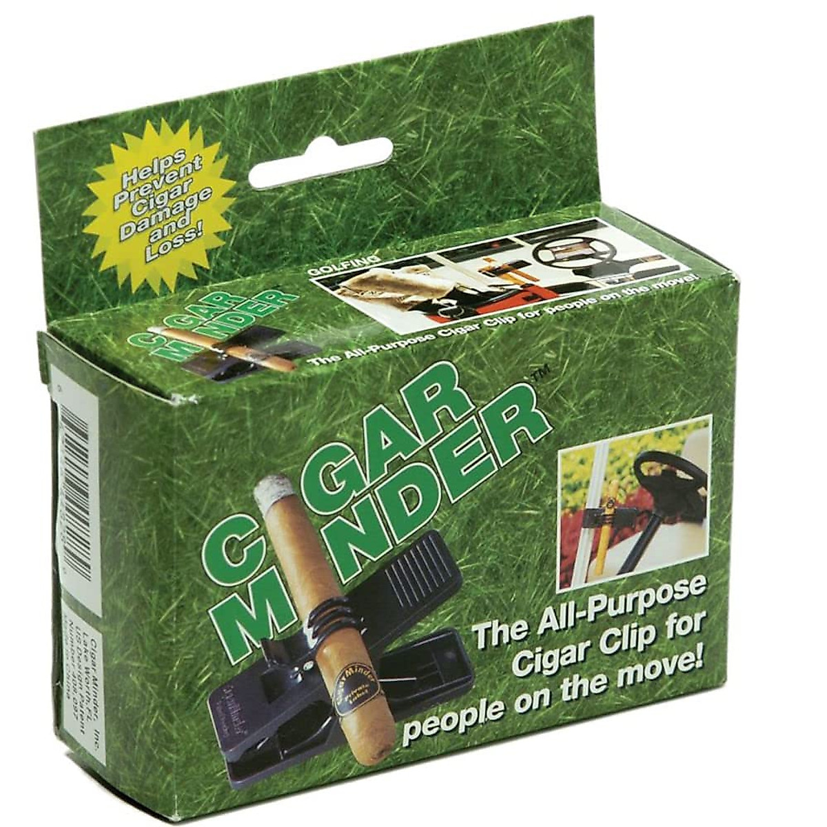 Cigar Minder Clip - All Purpose Cigar Holder (Green)