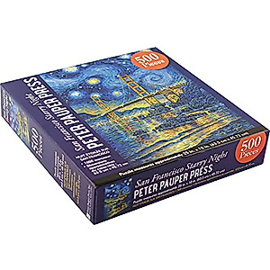 Peter Pauper Press San Francisco Starry Night 500 Piece Jigsaw Puzzle