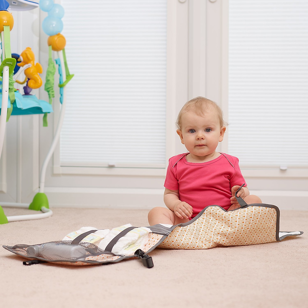 ThinkVivo Diaper Changing Pad, Portable Changing Station with Waterproof Folding Mat, Baby Changing Kit, Bonus eBook