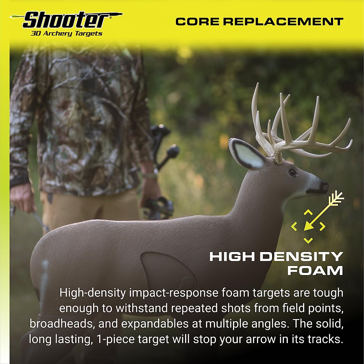 Shooter Field Logic Buck 3D Replaceable Insert Core, Tan (G71640)