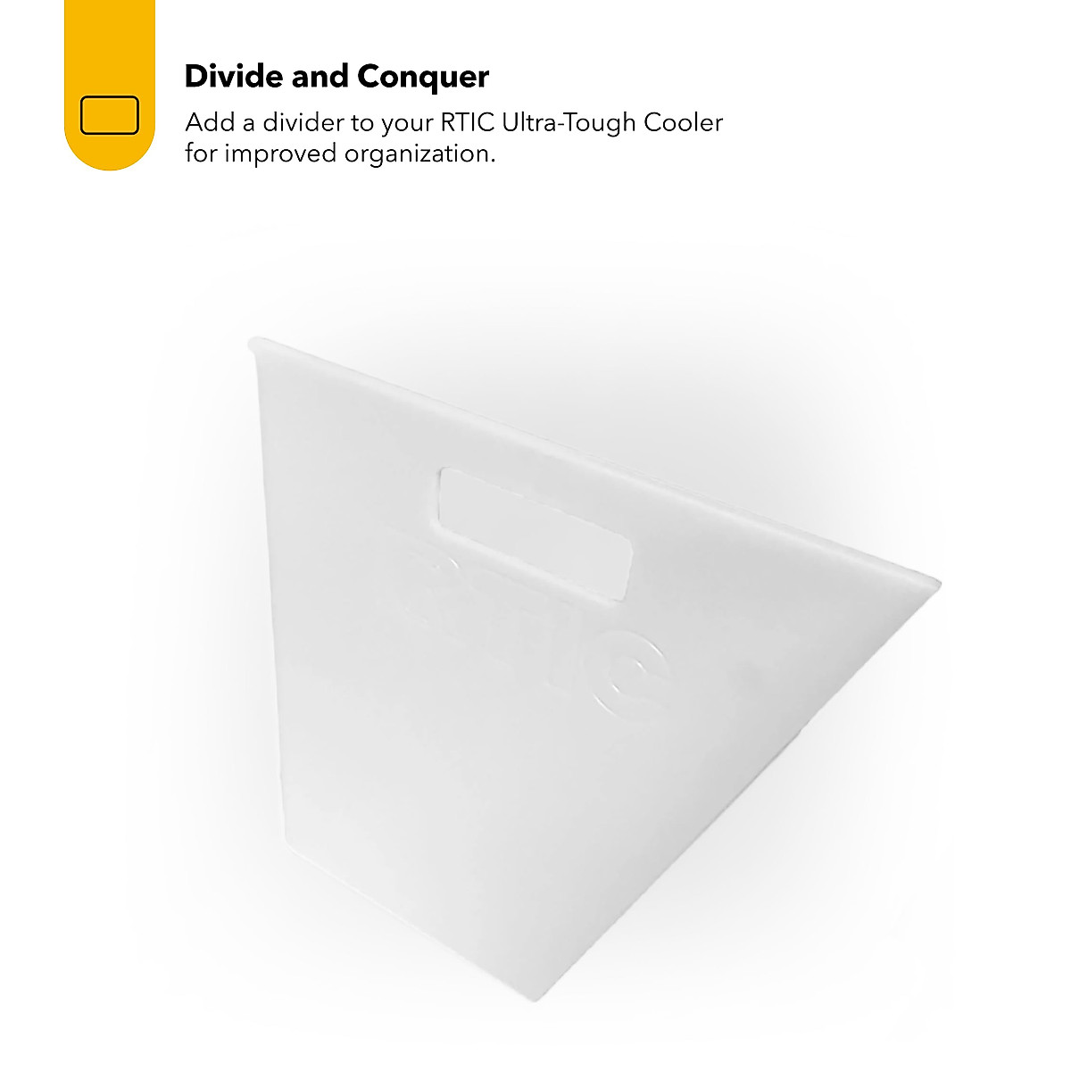 RTIC Cooler Divider for Hard Coolers, Cooler Accessories Perfect for Outdoors, Camping and Travel, Insert to Keep Contents Divided for Organization, 45 QT