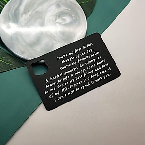 Police Officer Jewelry Gift Police Jewelry Anniversary Card Gift Engraved Wallet Insert Card for Husband Boyfriend Couple Gift Metal Wallet Insert Card Christmas Birthday Gift Inspirational Gift