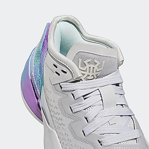 adidas D.O.N. Issue 4 Basketball Shoe, Dash Grey/Bliss Lilac/Grey, 6 US Unisex Big Kid