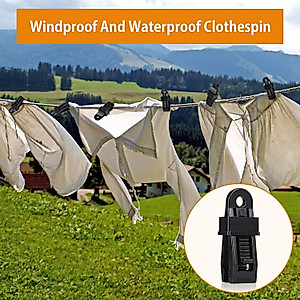 Tarp Clip Crocodile Mouth Multipurpose Secures Clamp with Strong Lock Grip Clamp Trap Clip Camping Clamp Clip Tighten Lock Grip Tent Snap for Outdoor Camping Tent Awning Banner and Cover (20 Pieces)