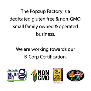 Popzup Popcorn - Popped & Seasoned by Hand with Pure and Simple Ingredients, Gluten Free and non-GMO (Butter Me Up)