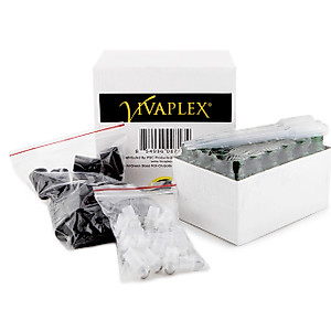 Vivaplex, 24, Green, 10 ml Glass Roll-on Bottles with Stainless Steel Roller Balls - 3-3 ml Droppers included