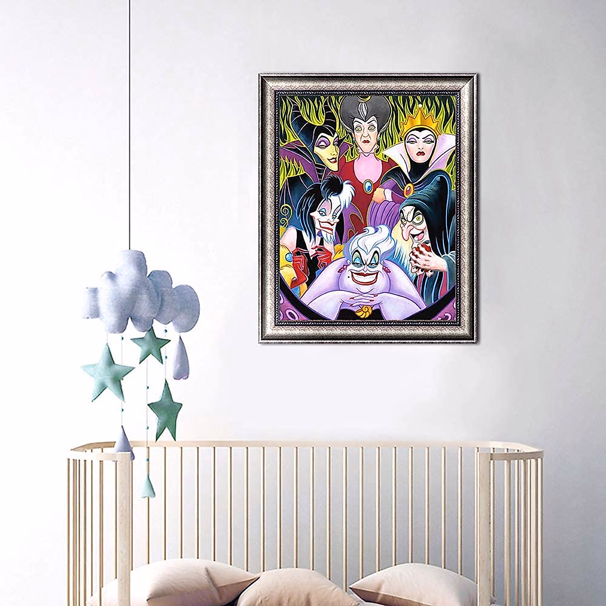 DIY 5D Diamond Painting by Numbers Kits for Adults,16"X12" DIY Paintings Crystal Rhinestone Diamond Embroidery Full Drill Cross Stitch Kit Pictures Arts Craft for Home Decor (Witch, 16"X12")