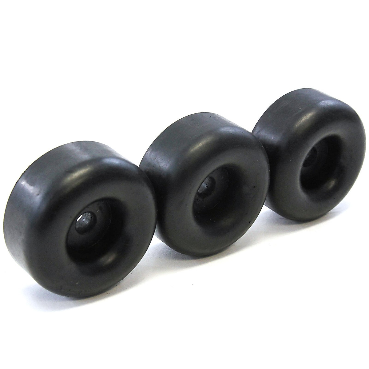 Red Hound Auto 3 Rubber Bumpers for Trailer Compatible with Ramp Door Truck 2.5 Inches Round Replacement Cargo Stop