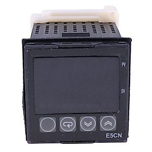WQSING 100-240VAC Digital Temperature Controller E5CN-R2MT-500 Compatible with OMRON PV Display Indicator