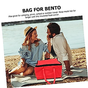 Baluue 1pc Bag Coffee Containers Coffee Chiller Food Warmer Bag Catering Bag Thermal Lunch Bag Hot Bags for Delivery Take-out Insulated Bag Lunch Box Bento Handled Bag Cake Pizza Meal Kit