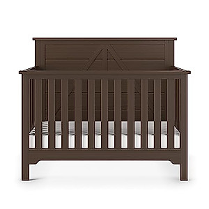 Forever Eclectic Woodland 4-in-1 Convertible Baby Crib, Brushed Truffle
