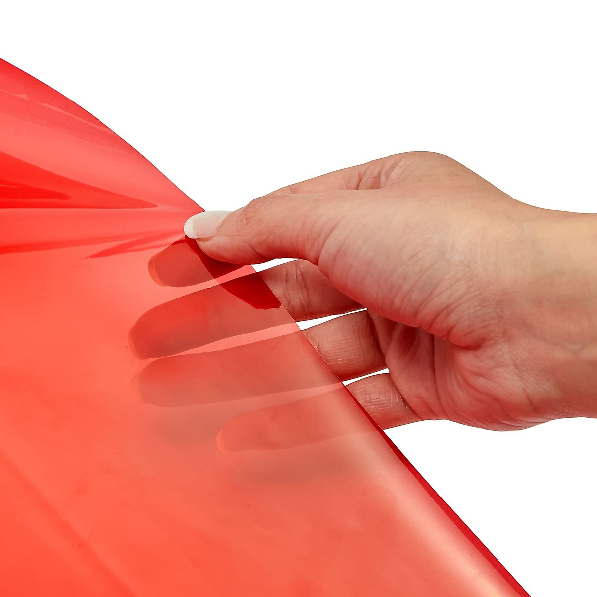 6 Rolls Transparent Colored Cellophane Wrap for Gift Wrapping, 6 Colors (17 Inches x 10 Feet)