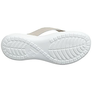 Crocs Capri V Sporty Flip Flops | Sandals for Women, Cobblestone, 11