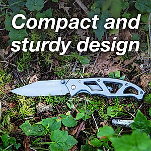 Gerber Gear 22-48485 Paraframe Mini Pocket Knife, 2.2 Inch Fine Edge Blade, Stainless Steel & Smith's CCKS 2-Step Knife Sharpener