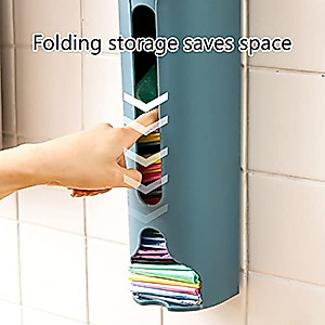 Yeahii Wall Mount Grocery Plastic Bag Holder, Bag Storage Holder for Kitchen Shopping Bags Storages, Gray