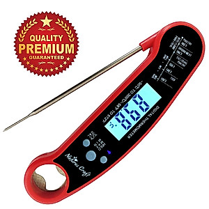 Digital Meat Thermometer Instant Read - Ultra-Fast Wireless Thermometer for BBQ Accessories and Kitchen Gadgets with Waterproof Food Temperature Thermometer - Instant Thermometer Meat Probe BBQ Tools