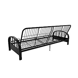 DHP Aiden Metal Futon Frame, Black Large