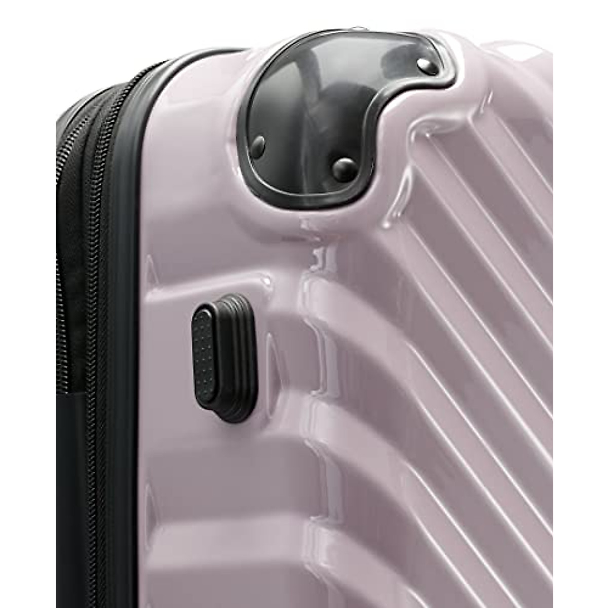 Karl Lagerfeld Paris Women's Suitcase Spinner Wheels Hardside, Lilac, One Size