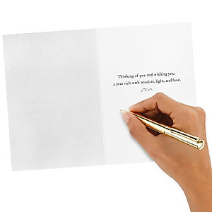 Hallmark Golden Thread Diwali Card Assortment, Happy Diwali (16 Cards with Envelopes)