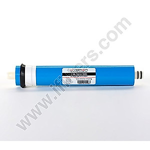 Hydron TW-1812-50 DI or RO Reverse Osmosis Membrane Replacement 50 GPD, Fits Any Standard RO Unit