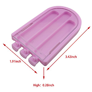 ZCZQC 2pcs Plastic Sewing Needles Container Storage Box Case Portable Organizer Tool (1 Red and 1 Pink)