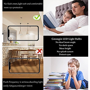 Greeogin Dimmable E26 LED Edison Bulb, g16.5 led Candelabra Bulb 4W Equal to 40W Natural White 4000K,for Pendant Fixtures,Chandeliers,Vanity Bulbs 5 Pack