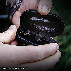 Decibullz - Zipper Headphones Carrying Case, Perfect for Earphones and Earplugs (Black)