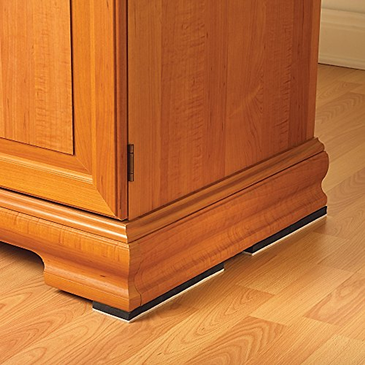 Super Sliders 2-1/2" x 9" Reusable Furniture Sliders to Move Heavy Items Quickly and Easily (Felt Hardwood Slider, 4 Pack)