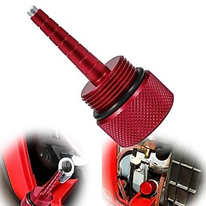 CASTNOO Magnetic Oil Dipstick Generator Oil Dip Stick Aluminum Red Fits for Generator EU2200i