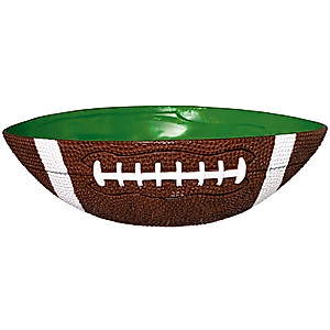 Football Plastic Bowl - 12 1/2" x 10", 1 Pc