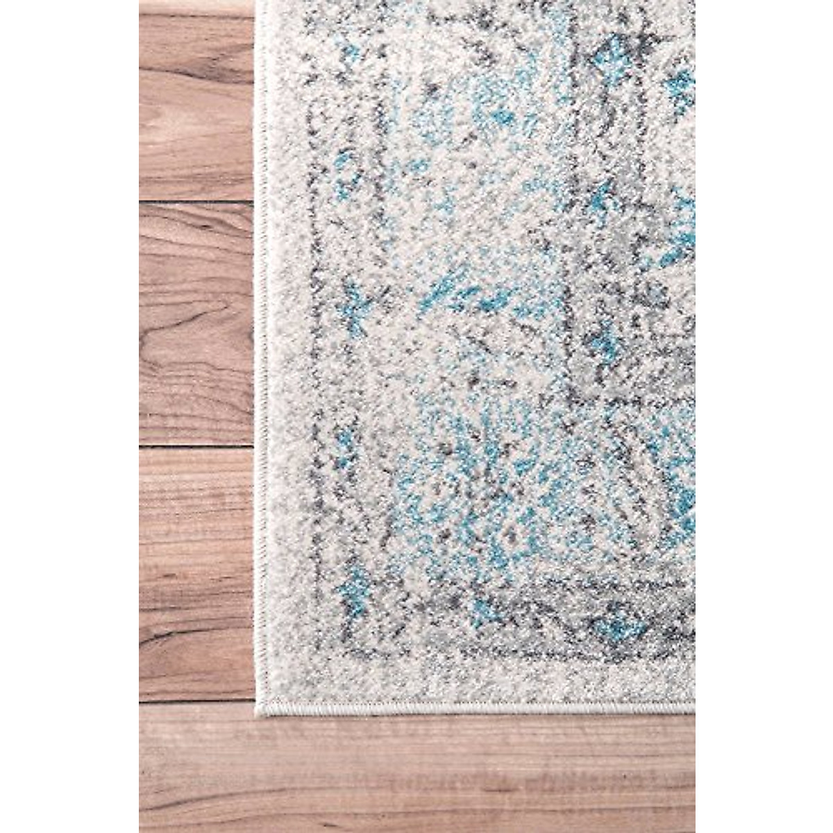 nuLOOM Vintage Rio Area Rug, 8 ft x 10 ft, Aqua