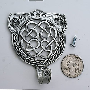Celtic Wall Mounted Hook Hang Towels,Purses,leashes,Clothes,Tools,and More