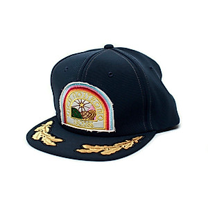 Alien Nostromo Flat Bill USCSS Movie Hat Appliqué Patch Cap Unisex Adult Navy