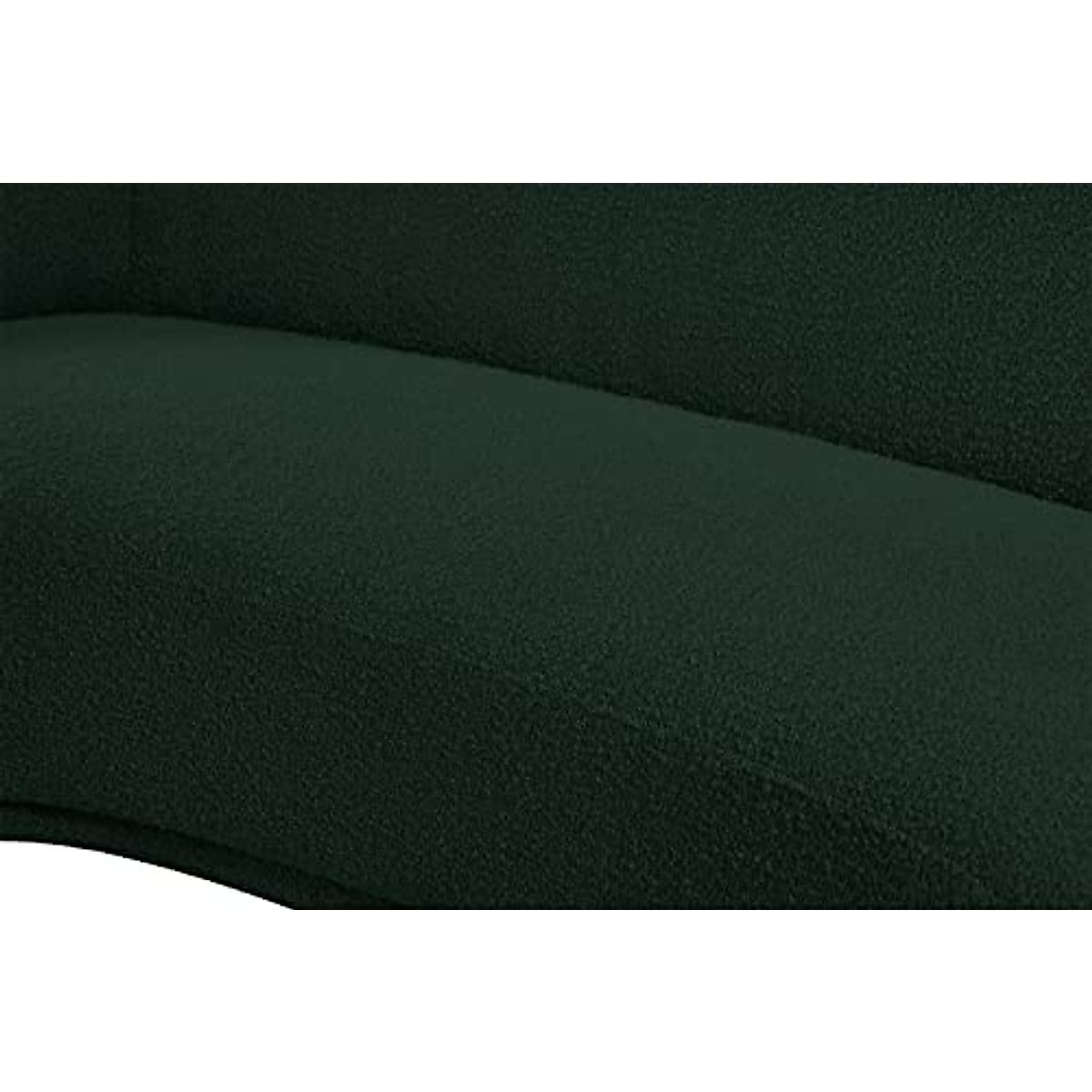 Meridian Furniture 693Green-S Hyde Collection Modern | Contemporary Boucle Fabric Upholstered Sofa, Green, 89.5" W x 38" D x 27.5" H