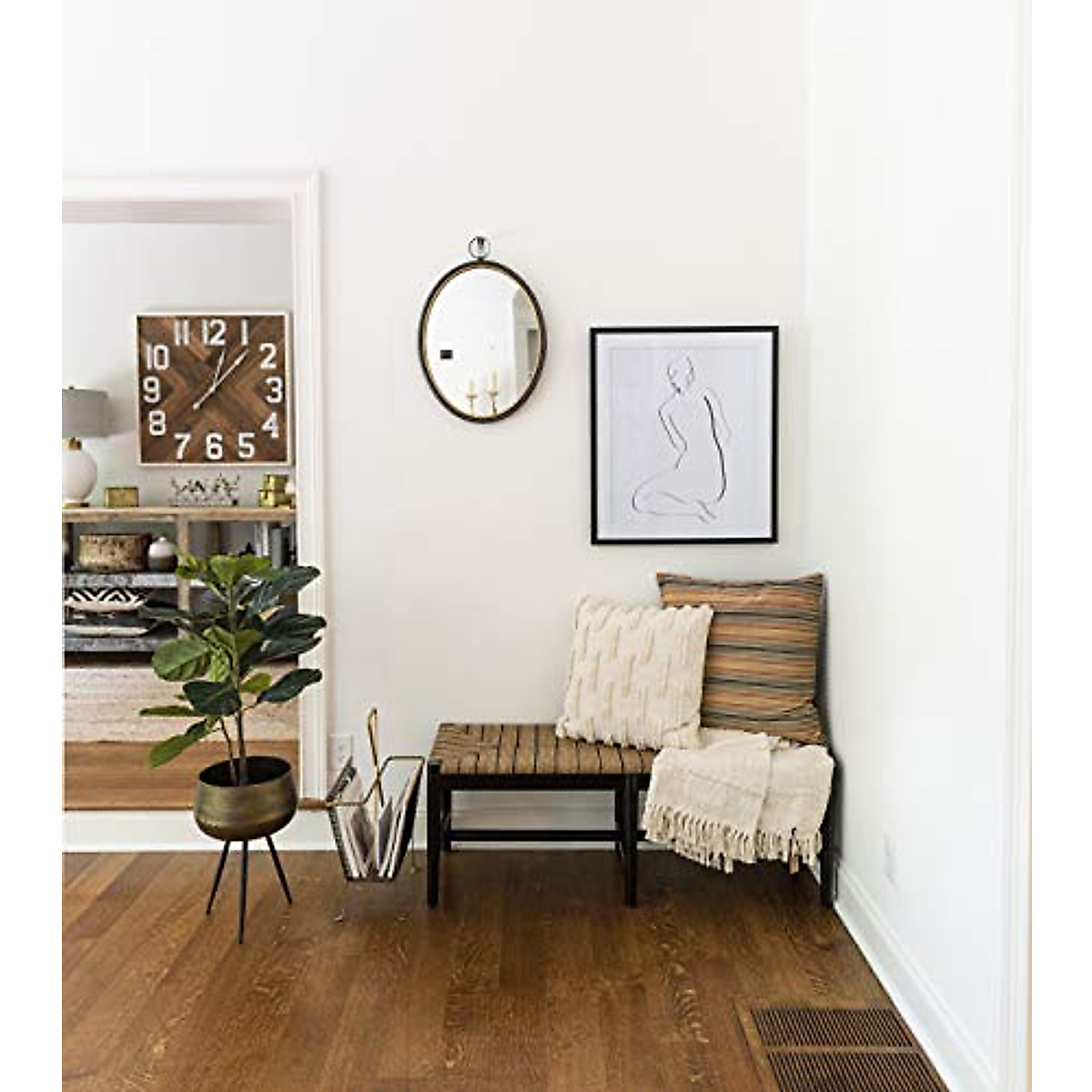 Creative Co-Op Cream Cotton Blend Chenille Fringe Blankets and Throws, Off-White