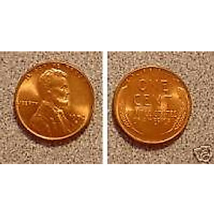 1937-S - CHOICE UNCIRCULATED RED - LINCOLN WHEAT CENT