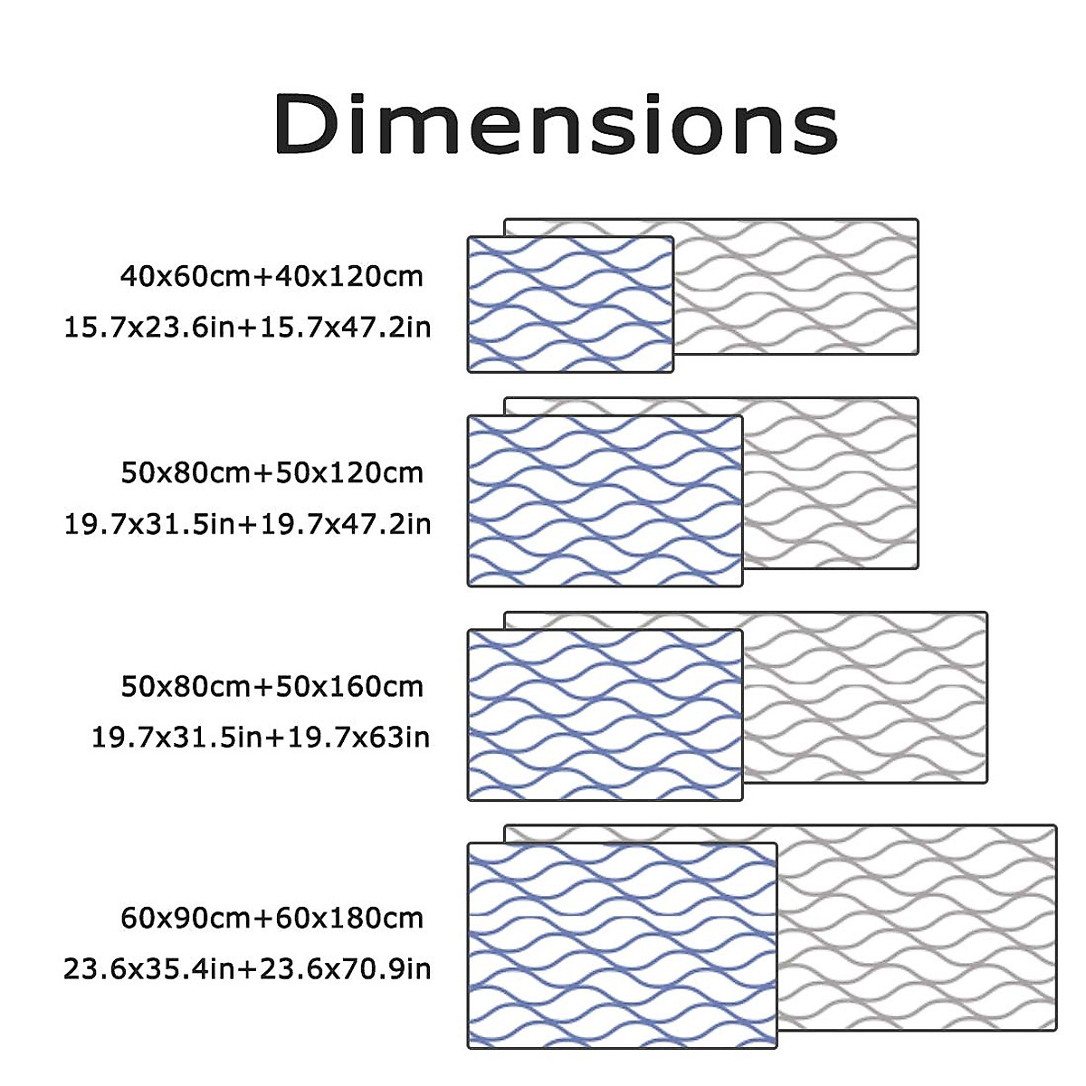 2 Pieces Kitchen Rug Set Non-Slip Backing Mat Throw Rugs Doormats Summer Daisy Farm Bee Gnome Absorbent Area Runner Carpet for Bathroom Black and White Grid