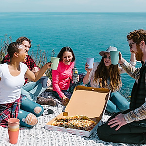 becutlery Wheat Straw Cups, Unbreakable Drinking Cup Dishwasher Safe Water Glasses with 8 Colors for Drinking Water, Juice,Milk, Soda, Coffee,Easy to Clean & Reusable (8 Pcs)