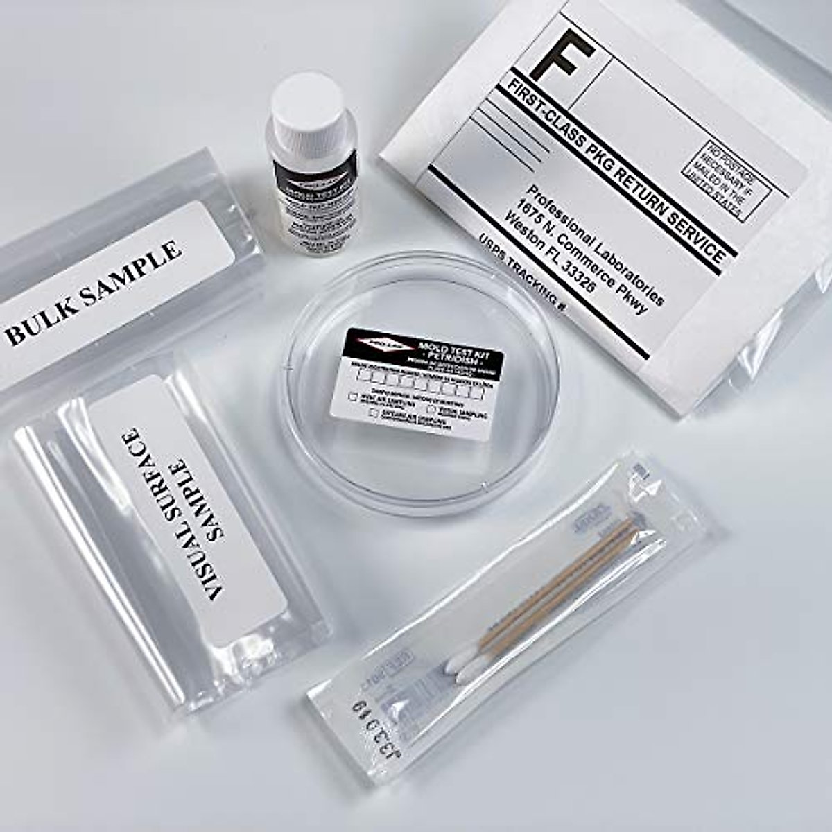 PRO-LAB DIY Mold Test Kit for Home Air Quality, Comprehensive Mold Detection with Expert Consultation, Pre-Paid Mailer, Detailed Emailed Report - Air & Surface Testing, 40 Lab Analysis Fee Required